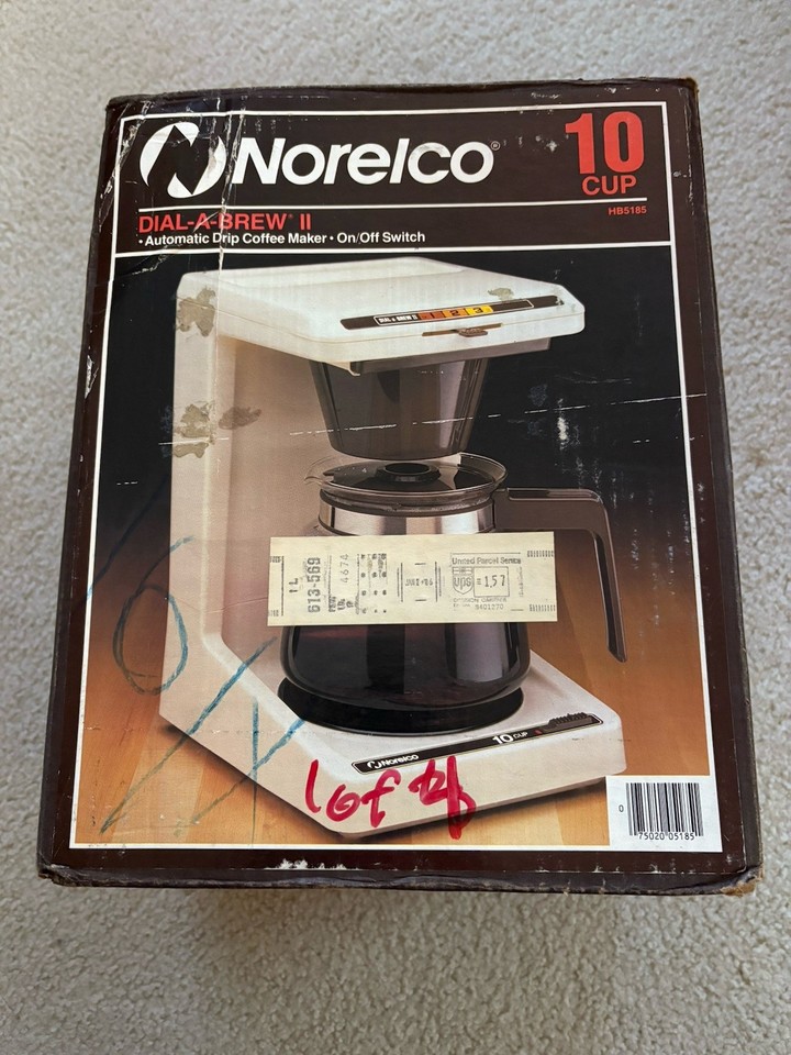 Vintage New Norelco Dial-A-Brew II Coffee Maker 10 Cup HB5185- 1B | eBay UK