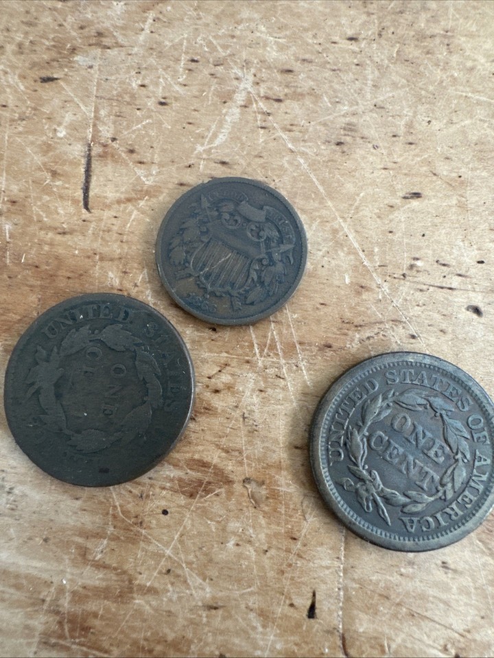 Early U.S. Copper Coin Lot – Large Cents & 2-Cent Piece (1800s) | eBay