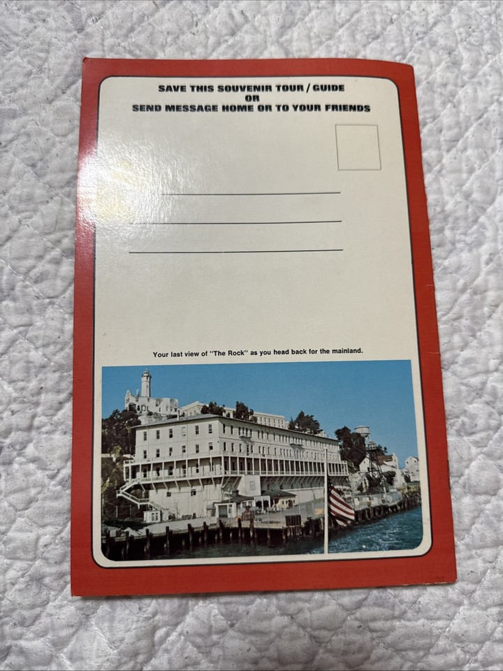 Alcatraz Island Picture Story and Tour Guide Book 1974 Map Prison | eBay