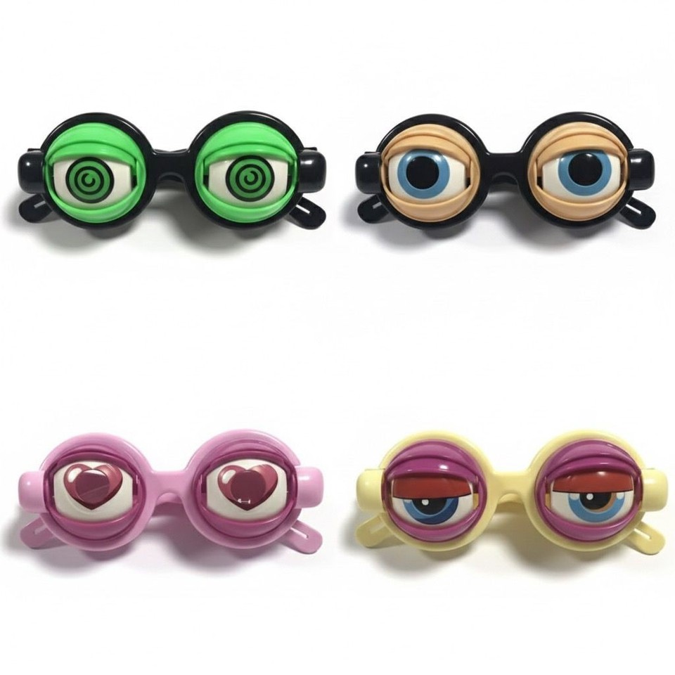 Funny Crazy Blink Eye Glasses Toy for Kids & Adults Winking Party Prank ...