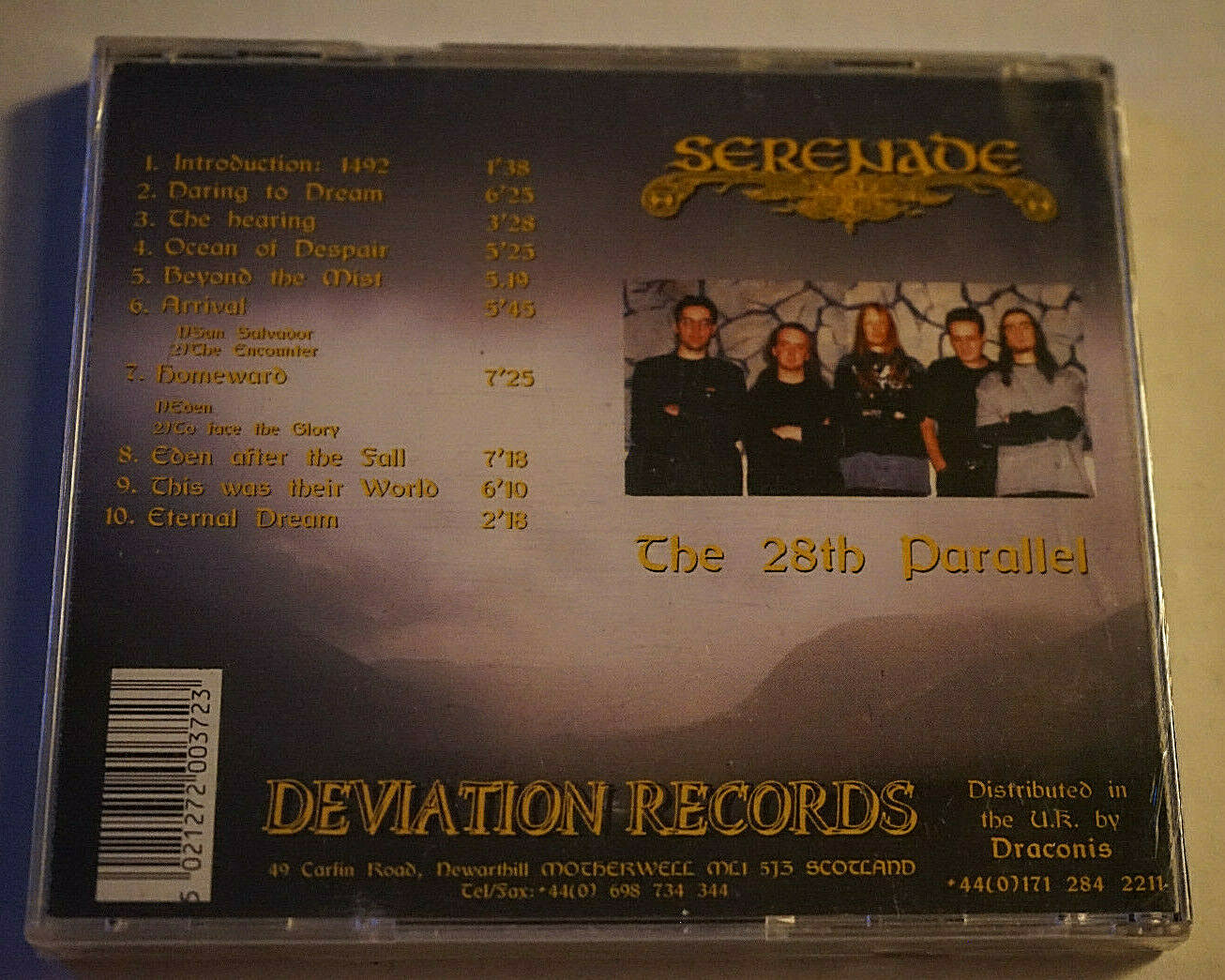 Serenade The 28th Parallel Rare Cd 1995 Doom Metal Uk Import New Sealed ...