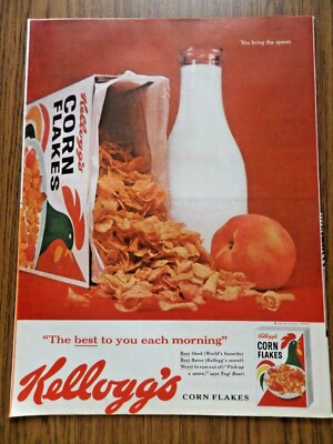 1962 Kellogg's Corn Flakes Ad You Bring the Spoon | eBay