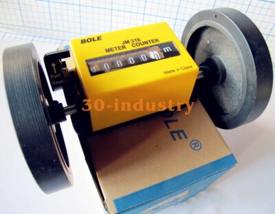 1PCS NEW BOLE Roller type Mechanical Meter Counter JM-316 Meter/Yard | eBay