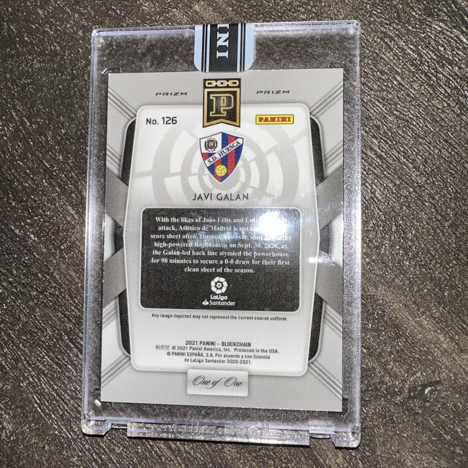 Javi Galan #126 2021 Panini Prizm LaLiga Gold Vinyl Prizm Card #'d 1/1 ...
