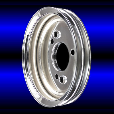 Chrome Crankshaft Pulley For Big Block Chevy Engines 396 427 454 BBC 2 ...