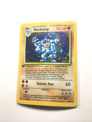 MACHAMP - 8/102 - Base Set - Holo - Pokemon Card - PL | eBay