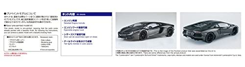 Aoshima 1/24 Pre-painted Model Kit 2011 Lamborghini Aventador Gunmetal ...