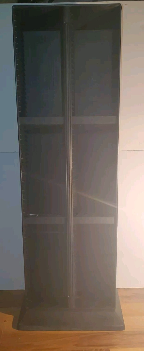 Vintage Alpha Fellowes 120 Twin CD Capacity Media Storage Tower Display ...