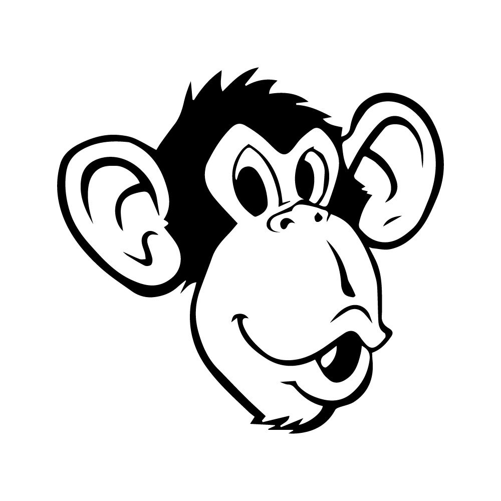 Funny Cartoon Monkey Face