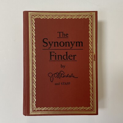 VTG The Synonym Finder by J. I. Rodale & Staff Hardcover Book 1976 Rare ...