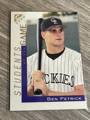 2000 Topps Gallery Students of the Game Ben Petrick #128 (The art of ...