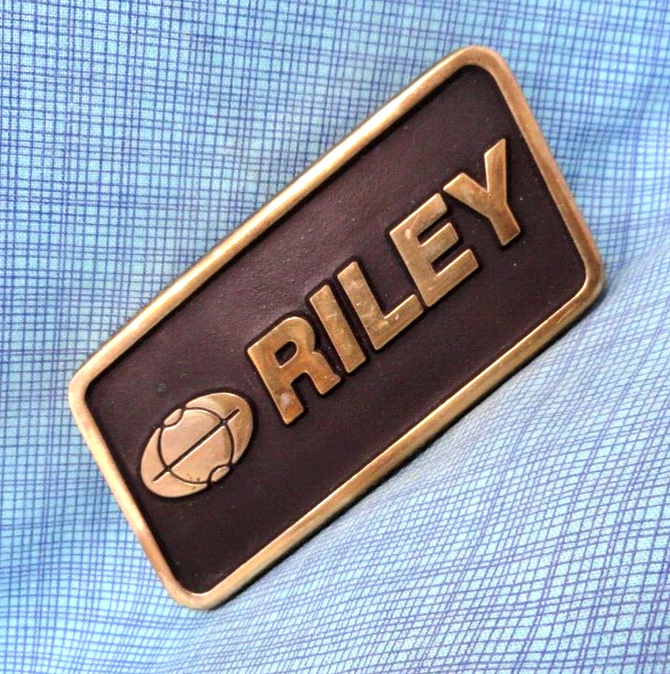 Riley Global Logo Belt Buckle 1992 Brass Promotional … - Gem