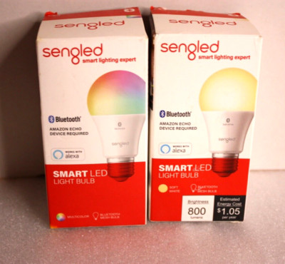 2 -Pack Sengled Smart Bluetooth Mesh Dimmable LED Light Bulb Works with ...