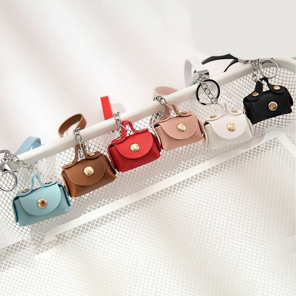 Mini Bag Keychain Creative Keyring Headphone Bag Women Car Purse ...