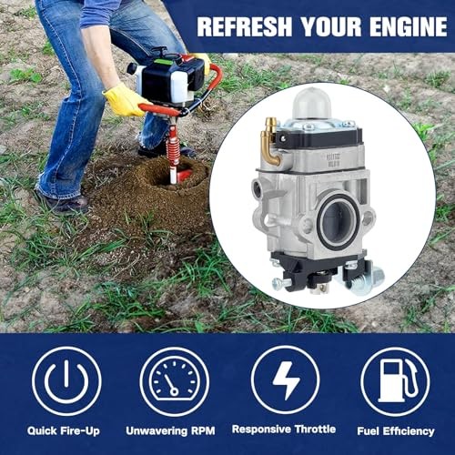 Carburetor for Earthquake MC43 MC43E Tiller E43 E43CE E43WC Auger ...
