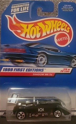 Hot Wheels 1999 #925 First Editions #20 of 26 Shadow MK IIA Black White ...