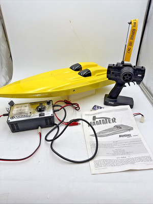Vtg 90’s 24” Aquacraft Models Hammer RC Boat COMPLETE 2 Batteries ...