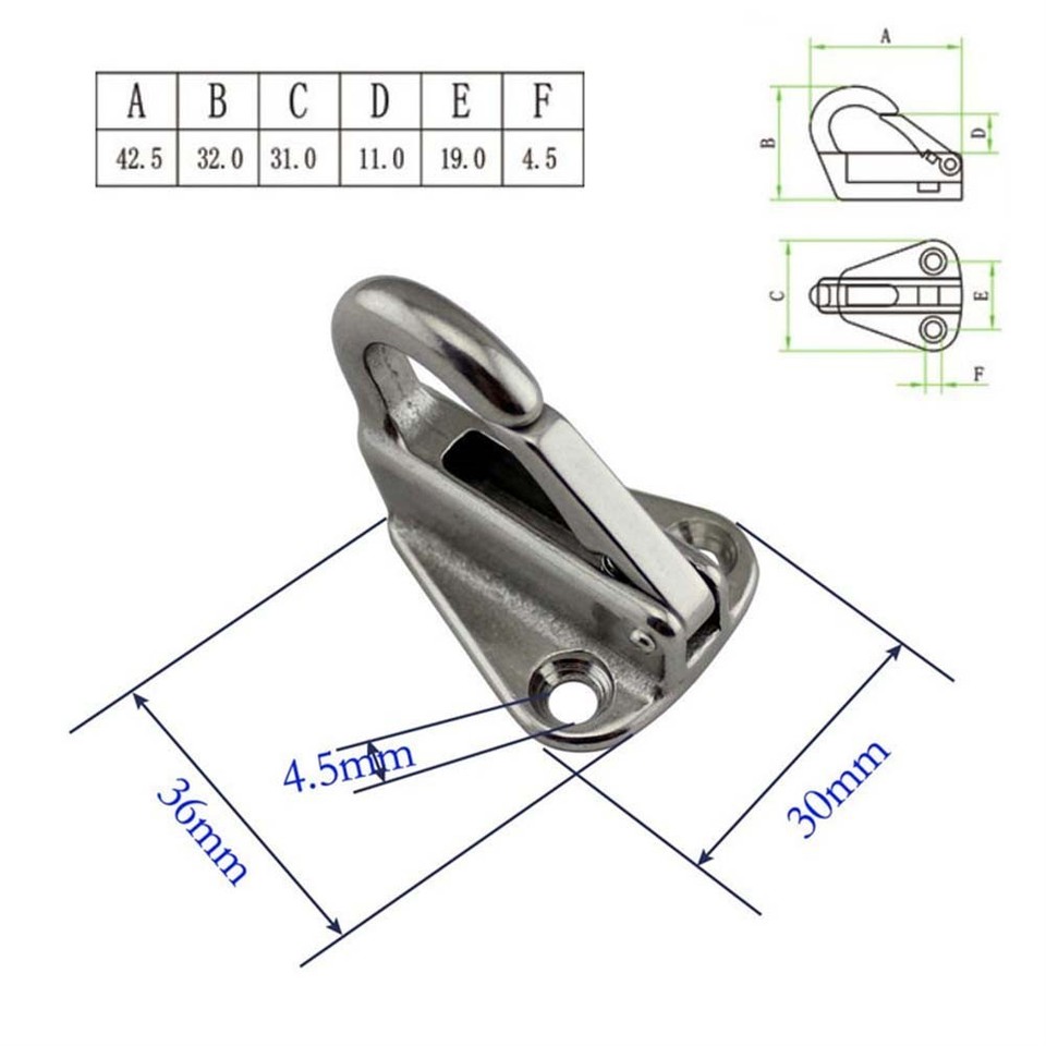 Marine Hook Fender Hooks Spring Snap Hook Boat Fending Hook Marine ...