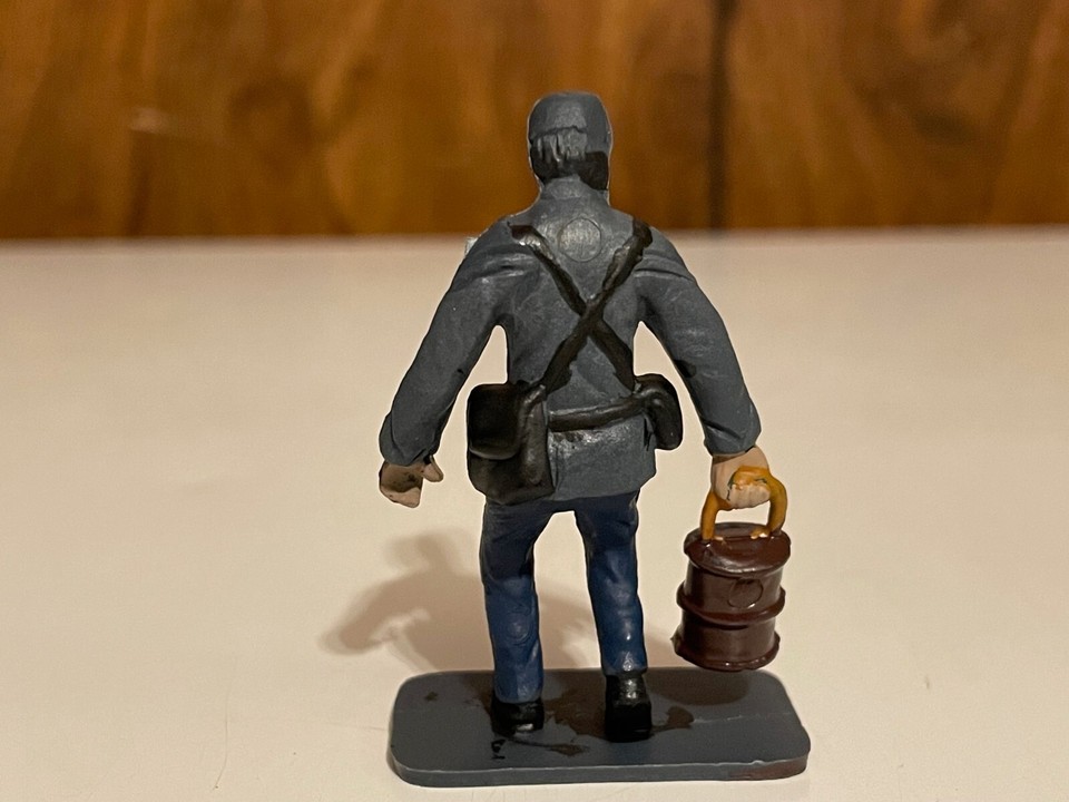 1/32 Scale 5 Union Civil War Toy Soldiers In Battle Uniforms BMC Marx ...