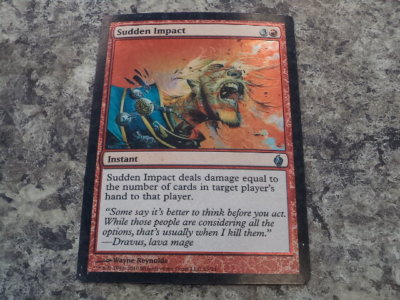 1x Foil Sudden Impact Magic the Gathering MTG Premium Fire and ...