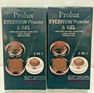 PROLUX EYEBROW POWDER & GEL LINES AND DEFINES YOUR EYES 2 PACK SOFT ...