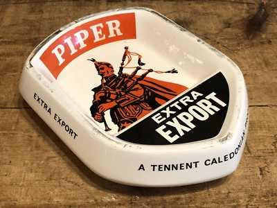RARE Vintage PIPER Extra Export Beer Brewery Ceramic Ashtray Bristol ...