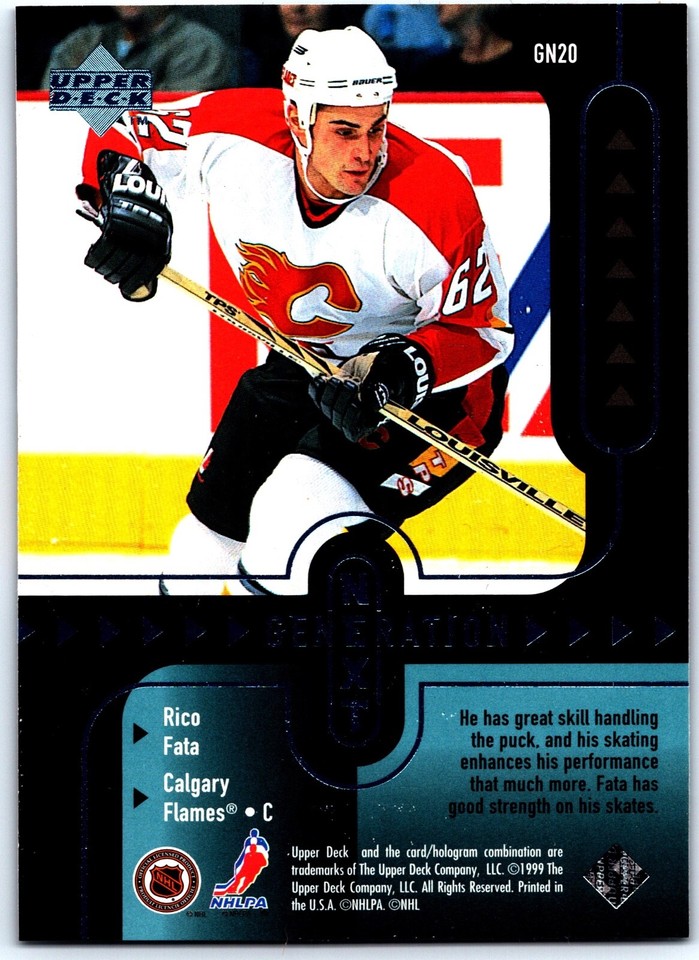 98-99 UPPER DECK GENERATION NEXT - PAUL KARIYA / RICO FATA #GN20 | eBay