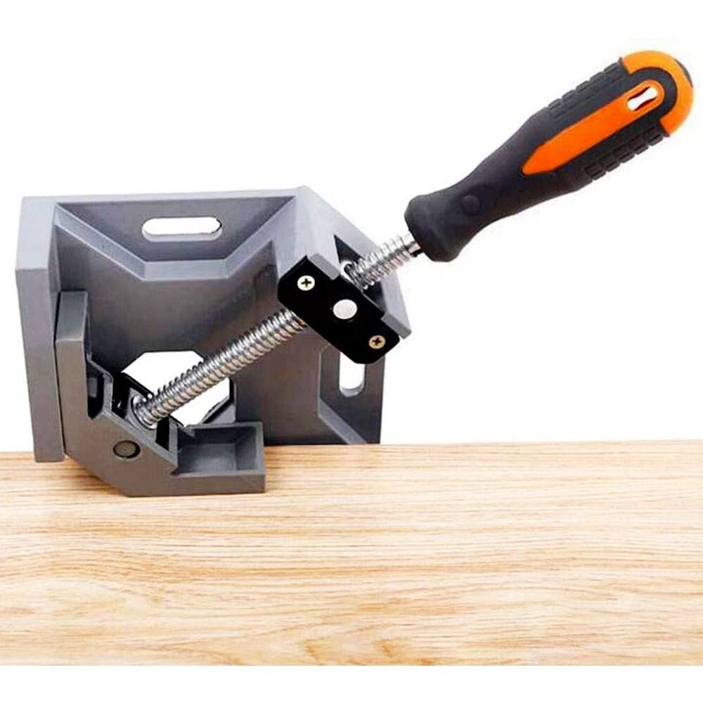 Aluminium Single Handle 90 Degree Right Angle Clamp Photo Frame Corner ...