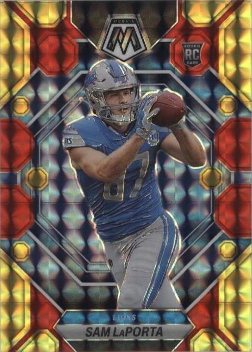 2023 Panini Mosaic - Rookies Sam LaPorta #360 Choice Fusion Red ...