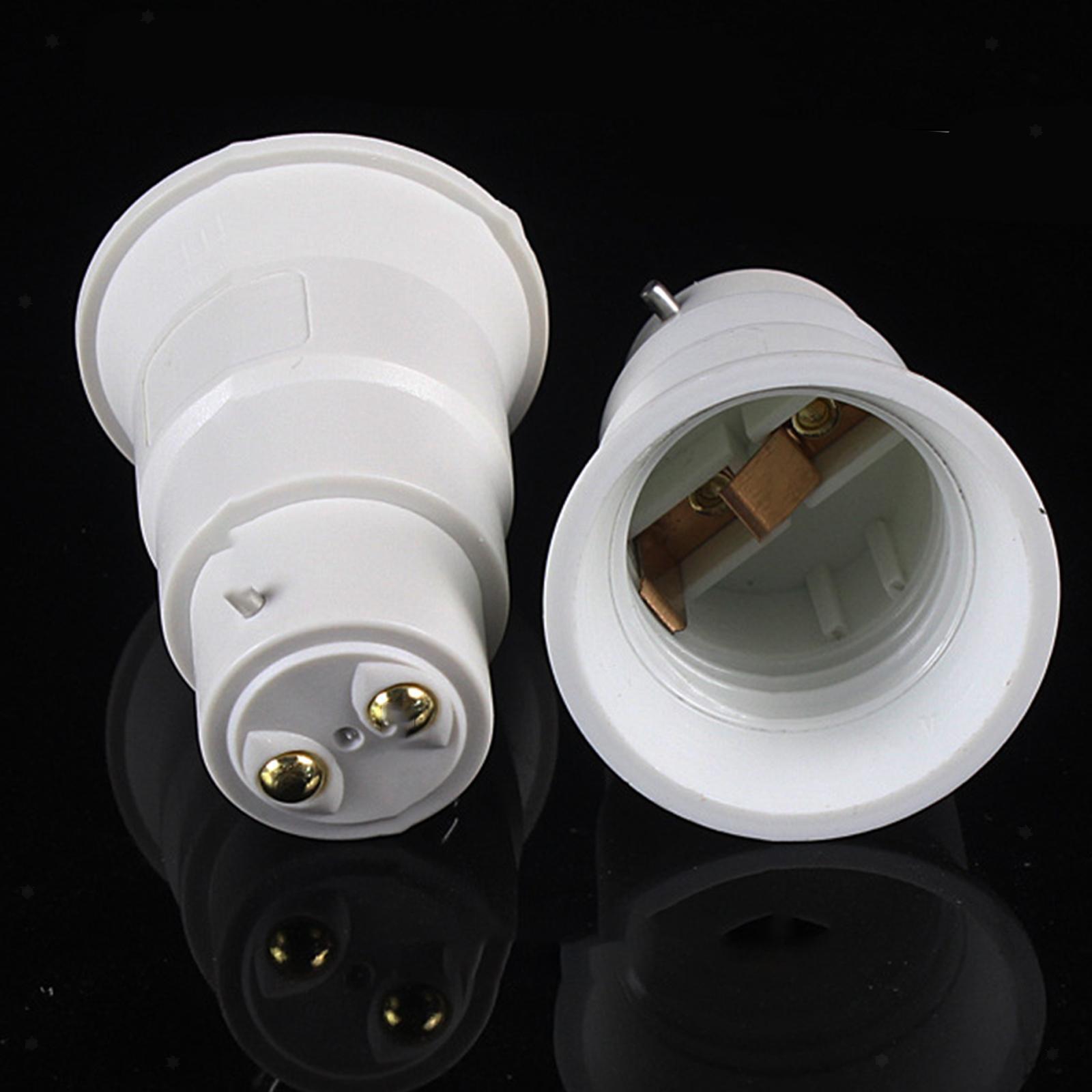 B22 to E27 Light Bulb Converter Portable Fixture Lighting Accessories ...