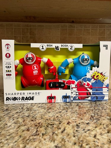 SHARPER IMAGE Robo Rage Remote Control Two-Player Robot Fighting Set ...