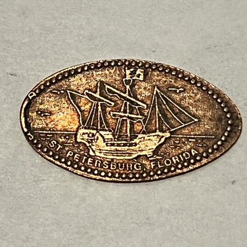 ST. PETERSBURG FLORIDA PIRATE SHIP PRESSED ELONGATED PENNY | eBay