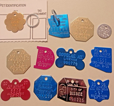 12 ARIZONA DOG TAGS TA | eBay