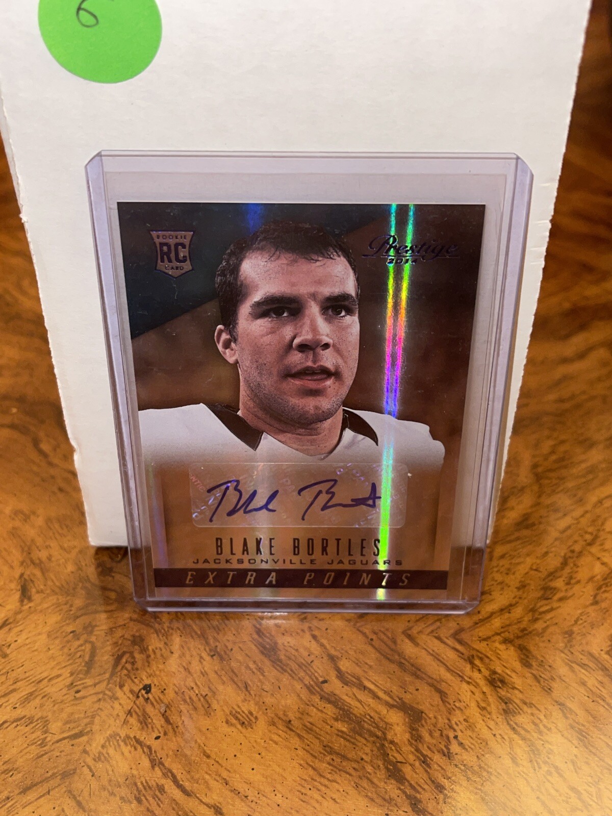 2014 Prestige Extra Points Blue Signature Blake Bortles #210 Rookie ...