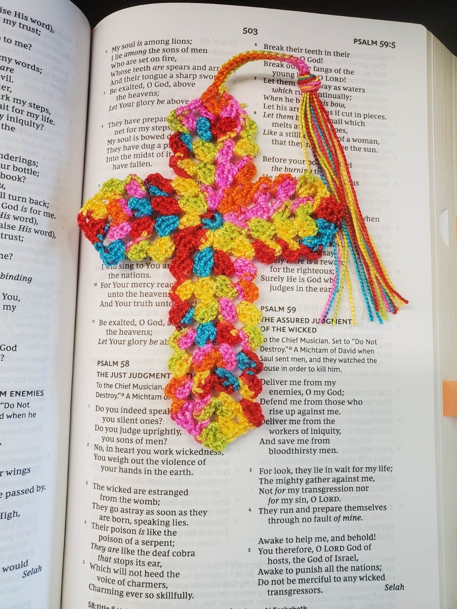 Crochet Cross Bookmark Pattern