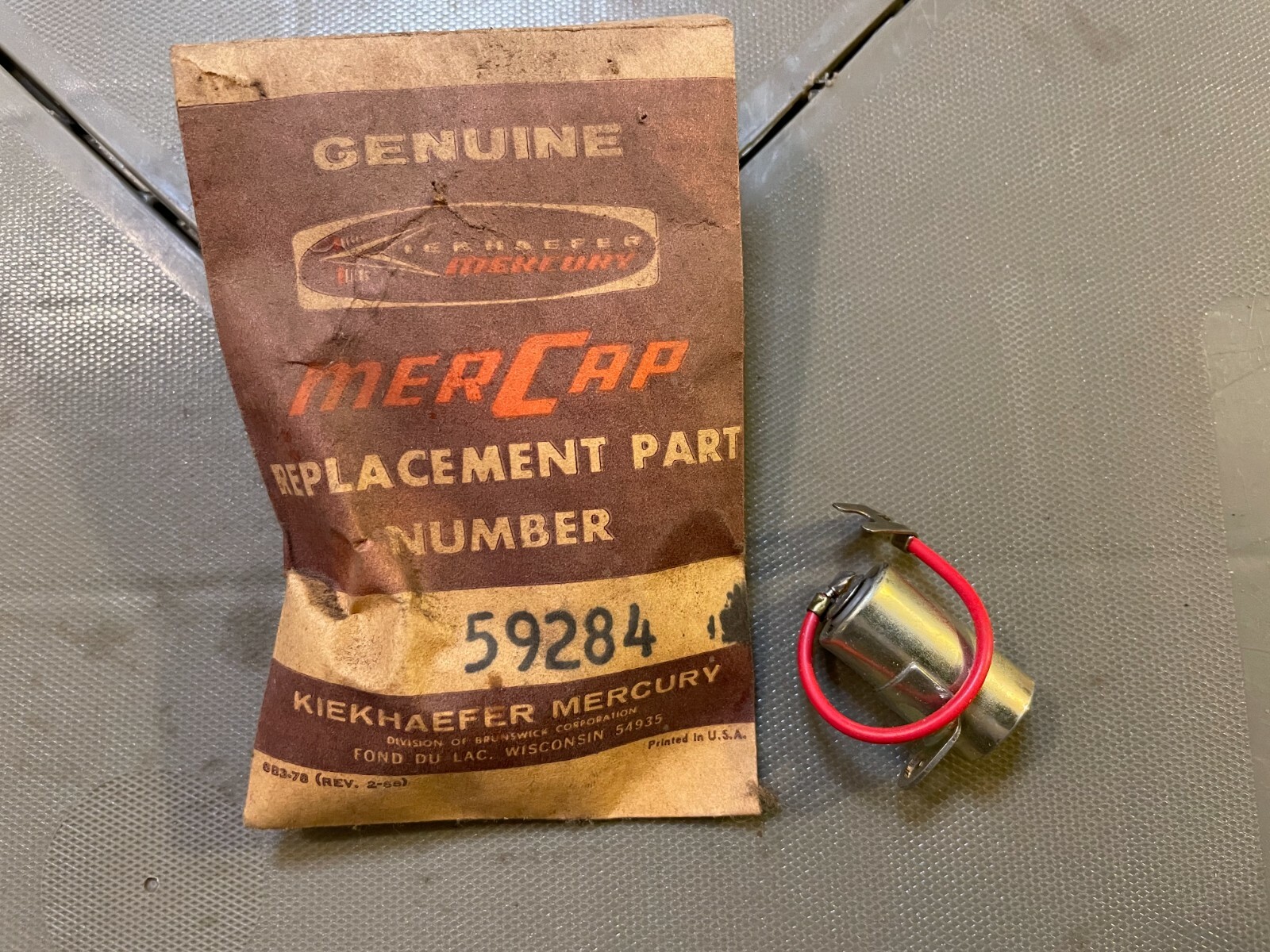MERCURY MERCAP NOS VINTAGE CONDENSER 59284 - QTY-1 - t072 | eBay