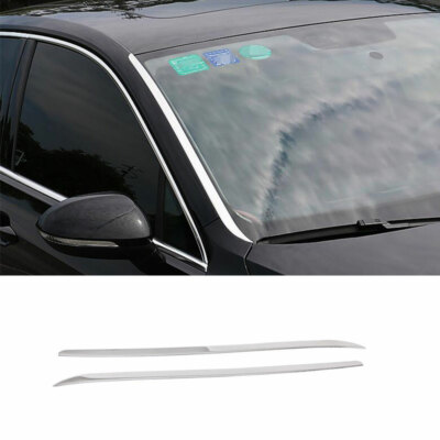 Chrome Steel Front Windshield Strip Trim Fit For VW Passat Variant B8 ...