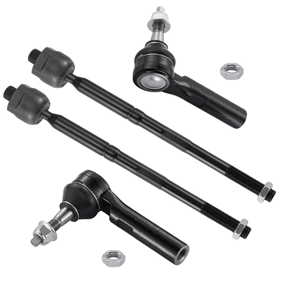 4*Front Inner and Outer Tie Rod Ends Links Kit for 2009 - 2020 Dodge ...