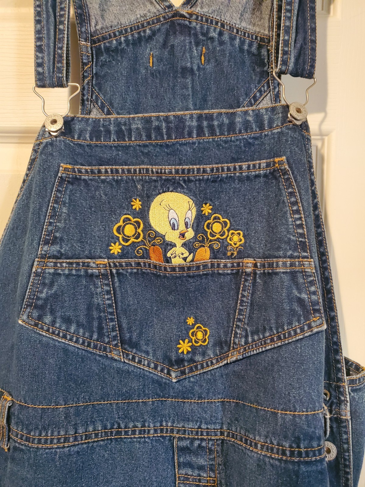 Vintage Womens 20W - Looney Tunes Tweety Bird Denim S… - Gem