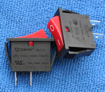 1pcs RK1-15 Rocker Switch 16A 125/250VAC T100/55 2 Pins NEW | eBay