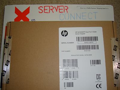 581201-B21 HP NC550SFP 586444-001 Dual Port 10GBE PCI-E 2.0 Server ...