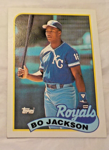 Vintage 1989 Topps BO JACKSON Baseball Card # 540 Kansas City Royals ...