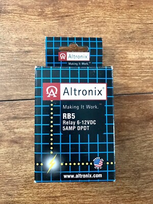 Altronix Part # RB5 - Relay Module 6 VDC or 12 VDC w/ DPDT Contacts ...