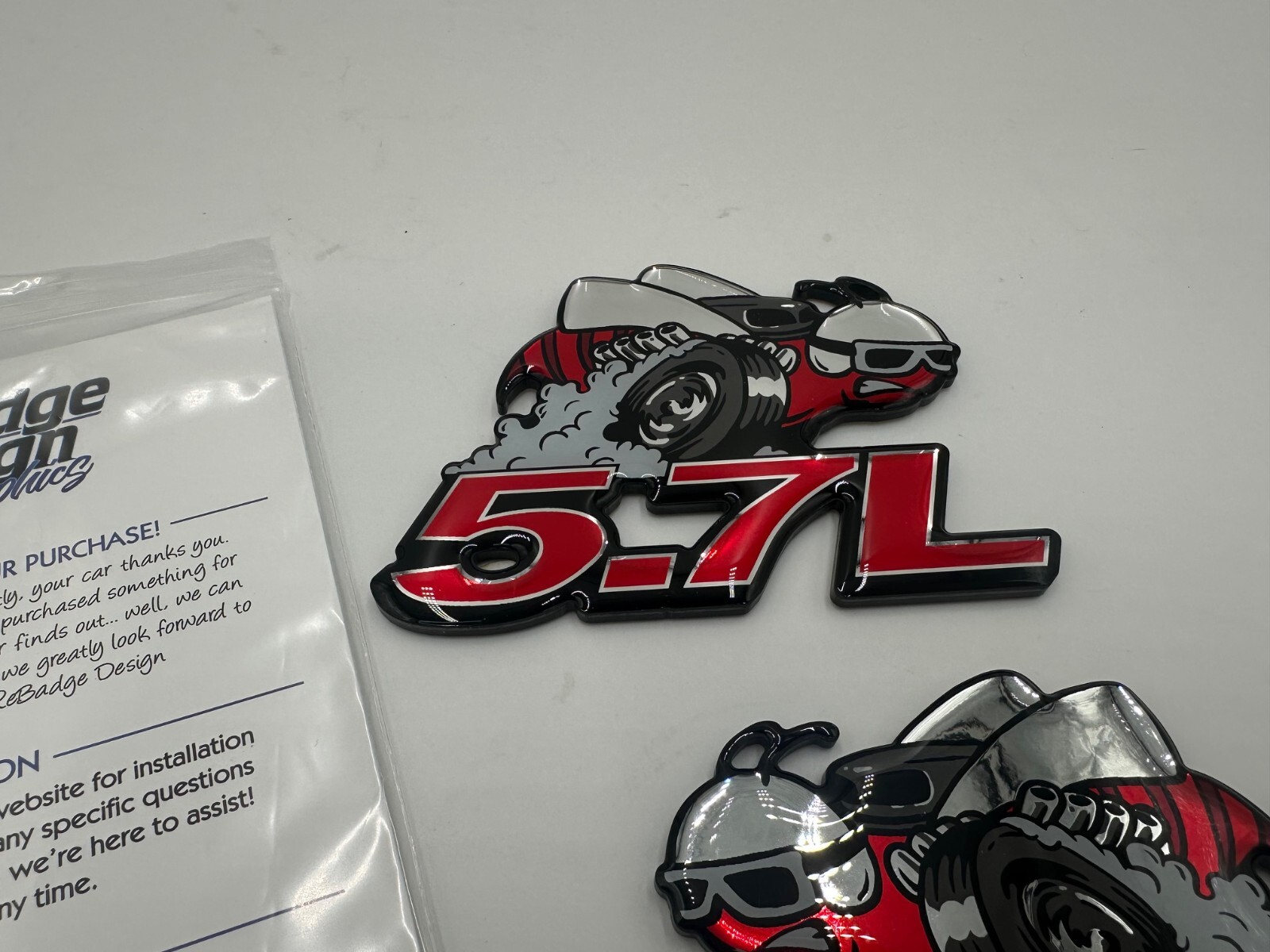 Dodge Challenger Charger 300 5.7L Angry Bee Fender Emblem Decal Badge 2 ...