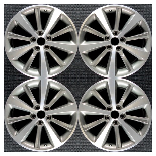 Set 2009 2010 2011 2012 Lincoln MKS OEM Factory 19 OE Machined Wheels ...