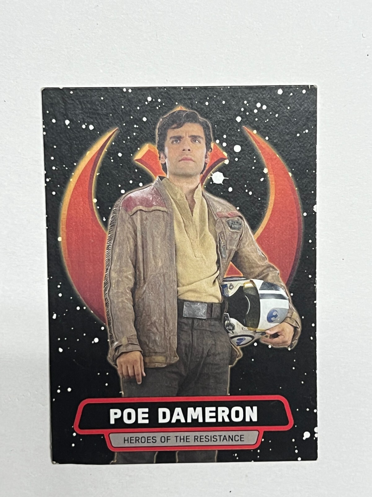Star Wars Heroes of the Resistance Insert Trading Card #R-3 Poe Dameron ...