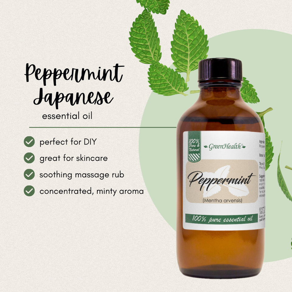 16 fl oz Peppermint Essential Oil Pure Natural in High Quality Aluminum ...
