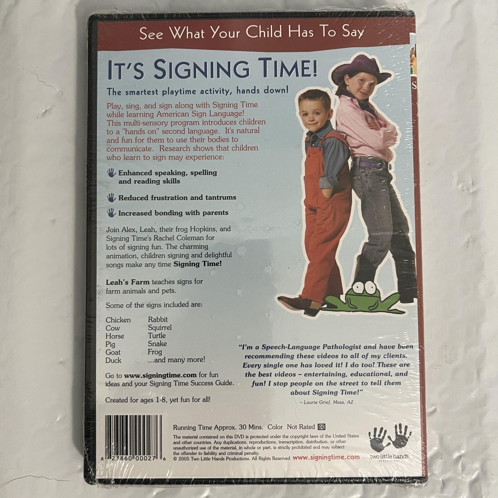 Signing Time Vol. 7 - Leahs Farm (DVD, 2005) for sale online | eBay