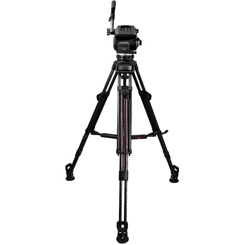 Cartoni Focus 22 Tripod System w/ 2-Stage Aluminum Legs, Mid-Level Spreader, Bag | eBay