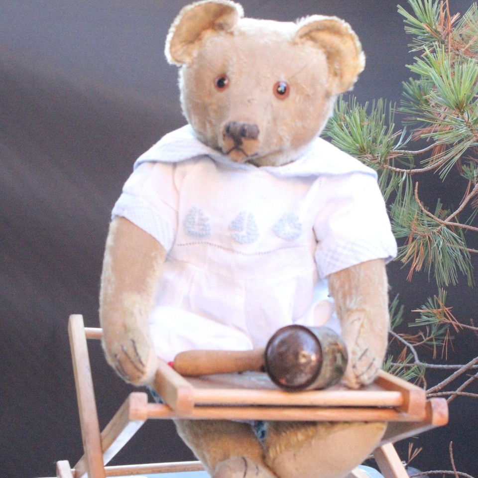 Antique Bing Teddy Bear 1920s w voice 20" rare & Antique children's ...